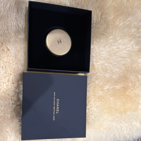 CHANEL | Accessories | Chanel Gold Compact In Black Box | Poshmark